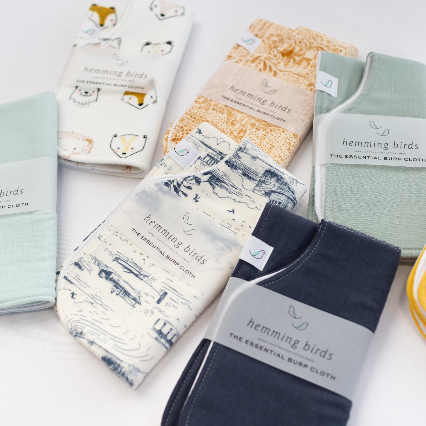 ONE Essential BURP CLOTH // Choose a color – Hemming Birds
