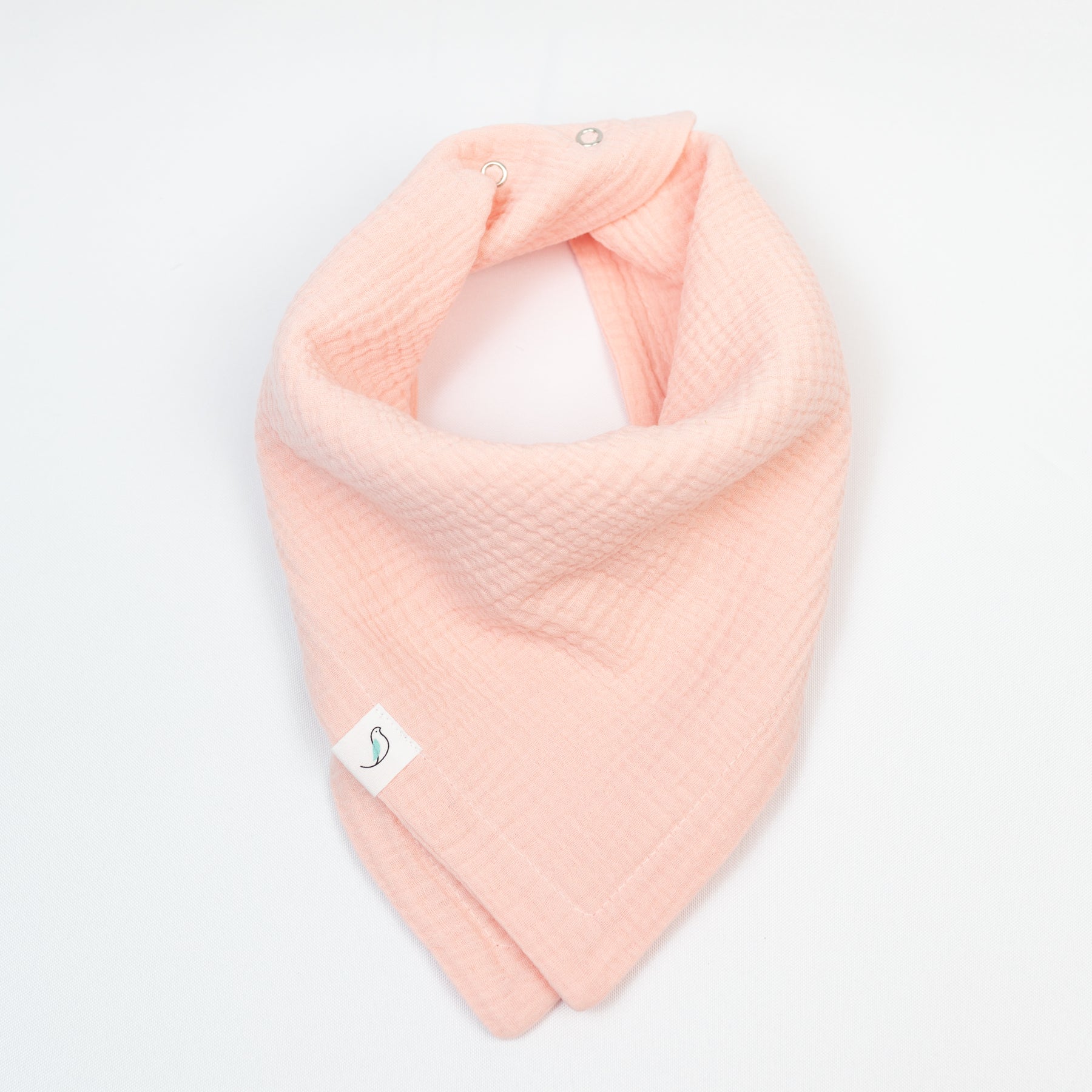 Scout Bandana in Peach Crinkle Gauze – Hemming Birds