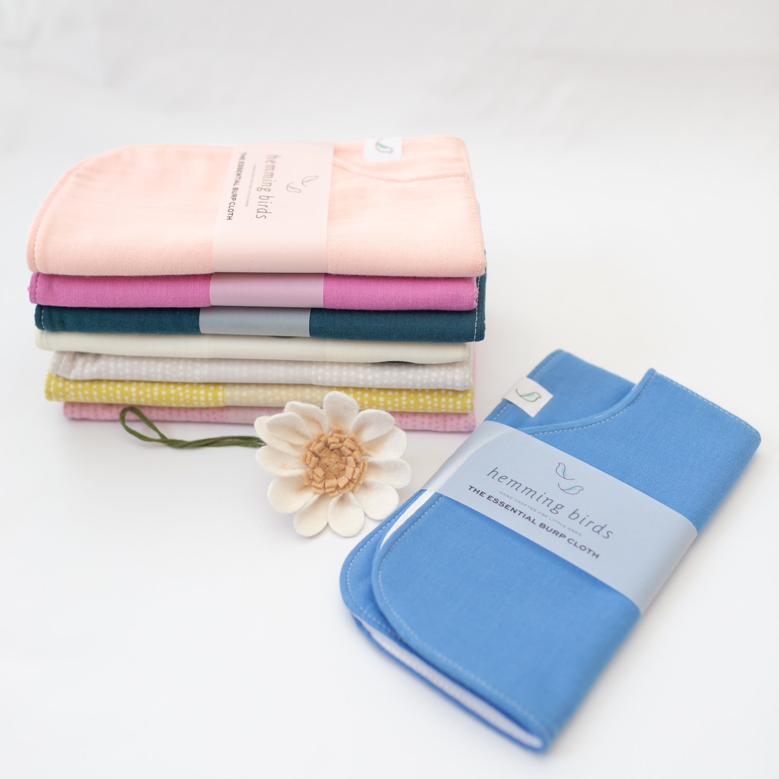 ONE Essential BURP CLOTH // Choose a color – Hemming Birds