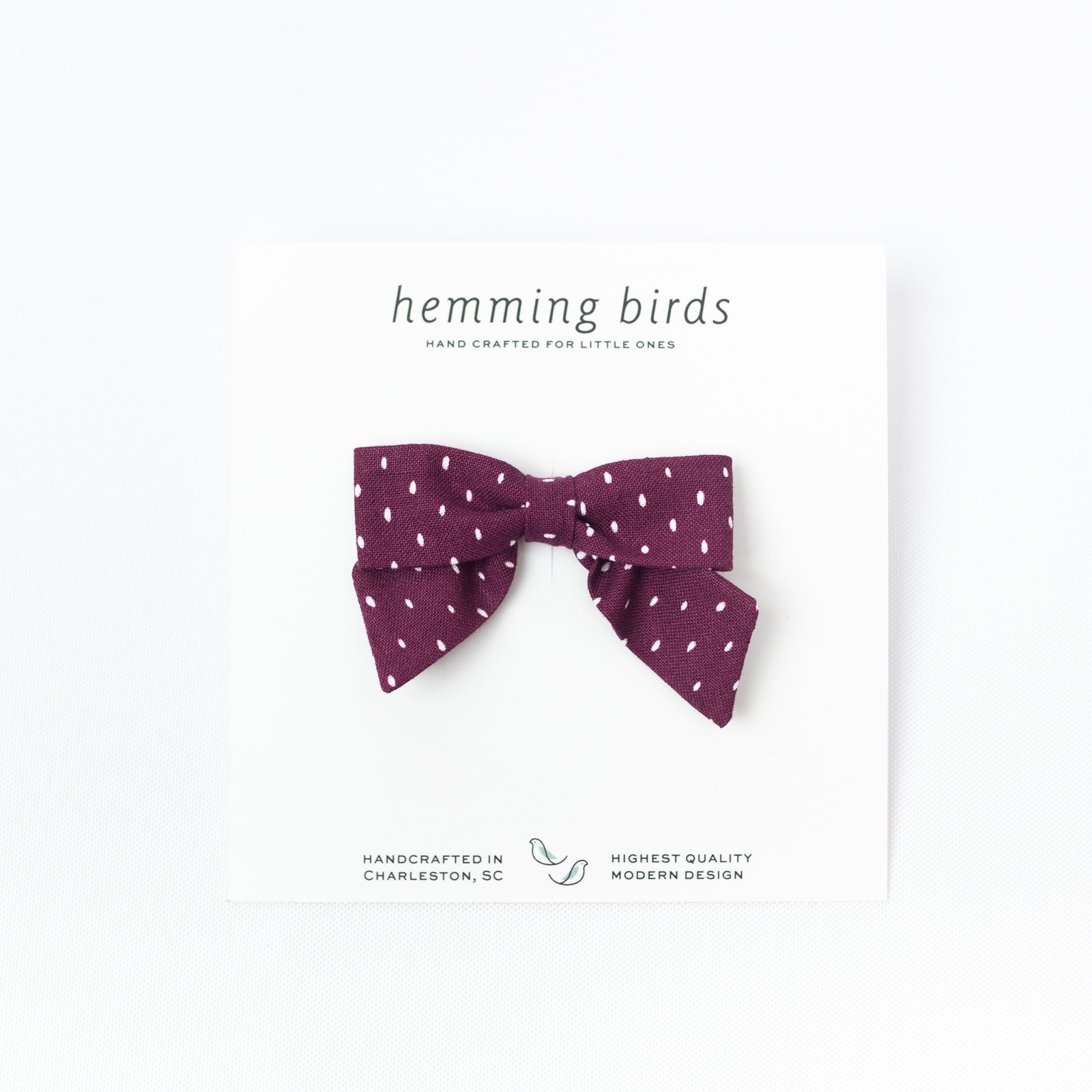 Petite Bow | Plum – Hemming Birds